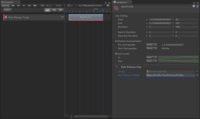 Controlling Unity Post Process Effects with Timeline